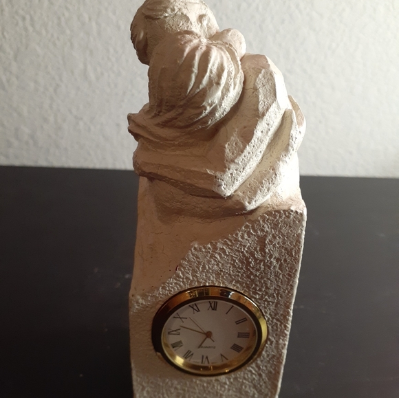 Accents | Ceramic Lava Glaze 6 Sculptural Column Quartz Desk Clock ...